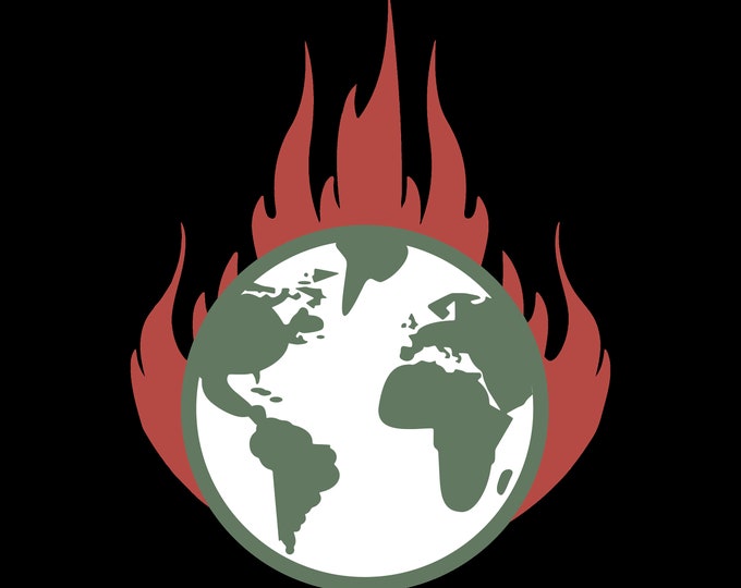 Earth PNG Global Warming Earth on Fire Green Earth PNG - Etsy