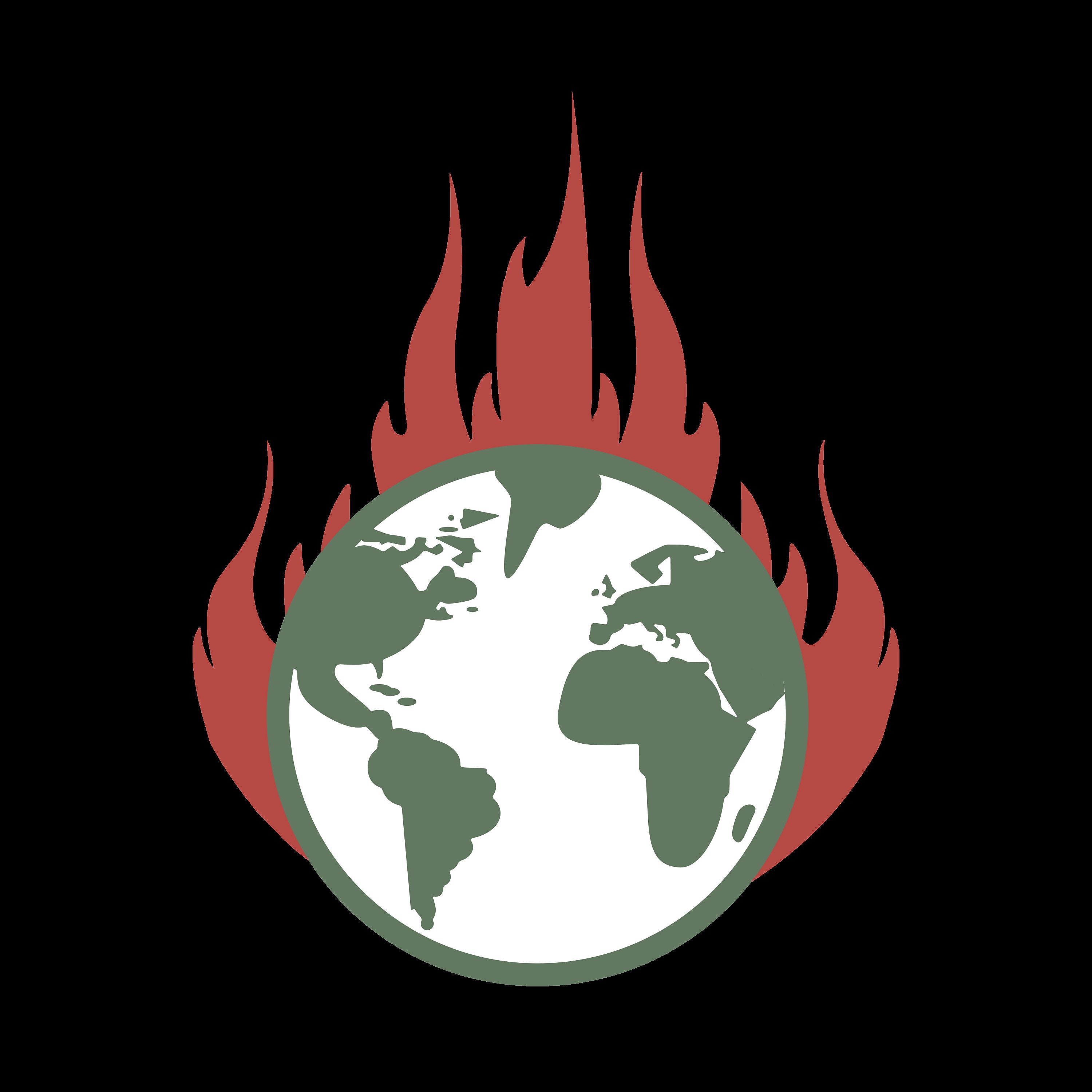 Earth PNG, Global Warming, Earth on Fire, Green Earth PNG, Firey Earth ...