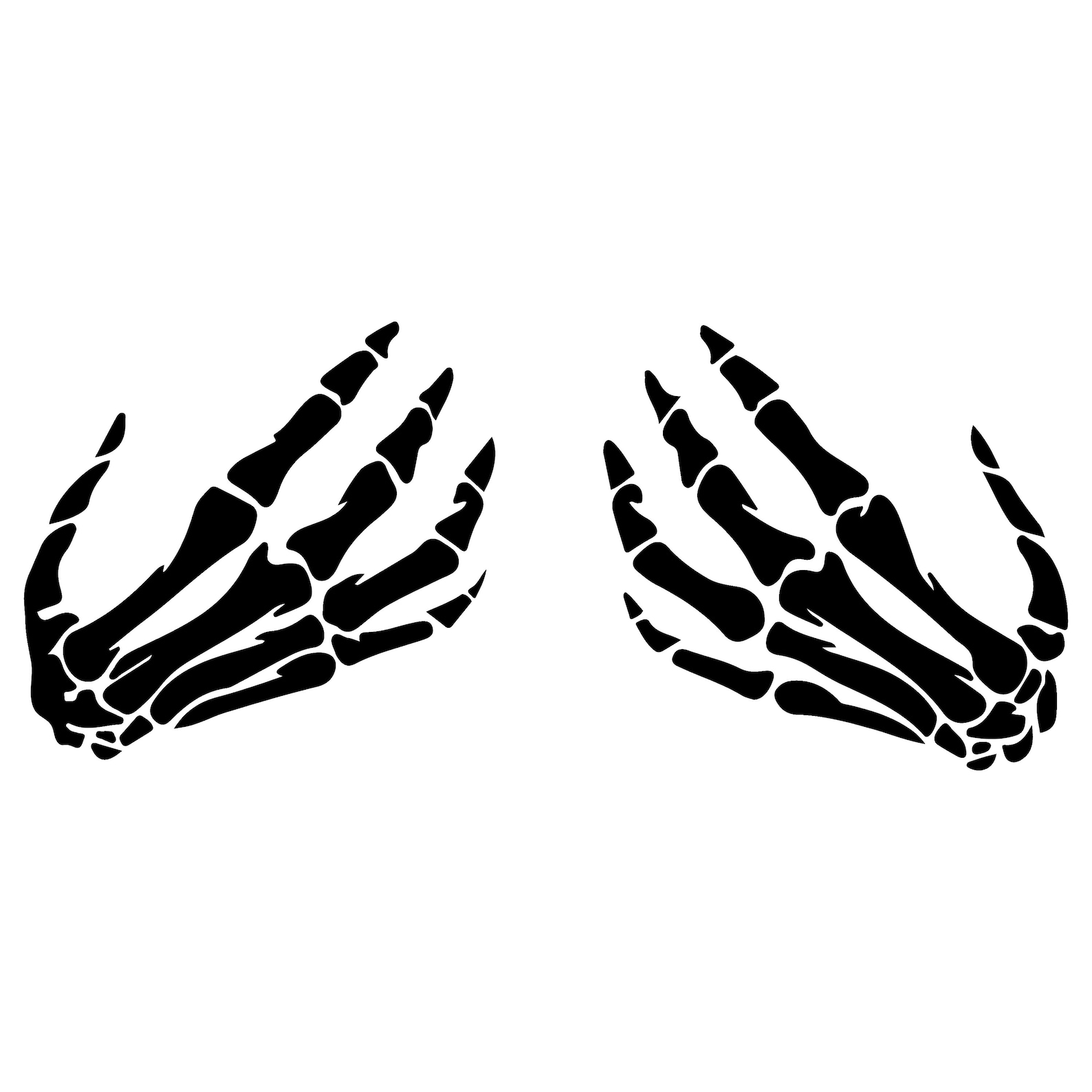 Manos de esqueleto PNG, Manos de esqueleto negras, PNG de Halloween ...