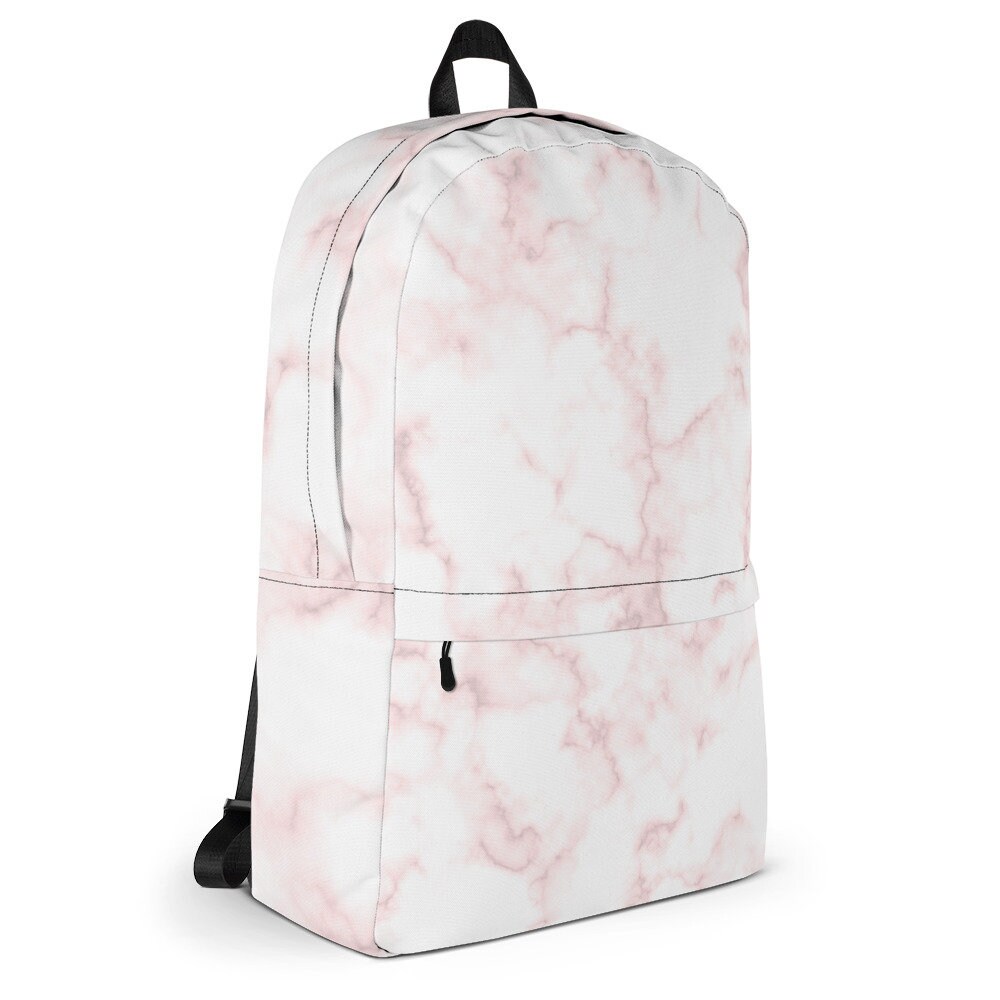 Pink Marble Backpack / Pastel Backpack / Marble Backpack / - Etsy