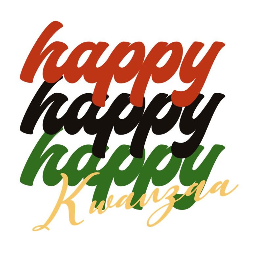 Happy Kwanzaa PNG - Etsy