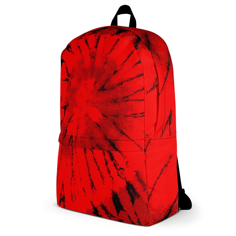 Red Tie-dye Backpack / Tie Dye Backpack / Black Tie Dye Backpack ...