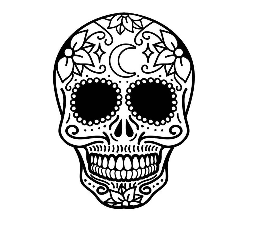 Sugar Skull PNG, Skeleton Design PNG, Halloween PNG, Cute Halloween ...