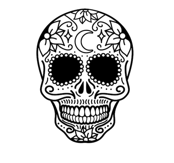 Sukker Skull Tegninger Enkle