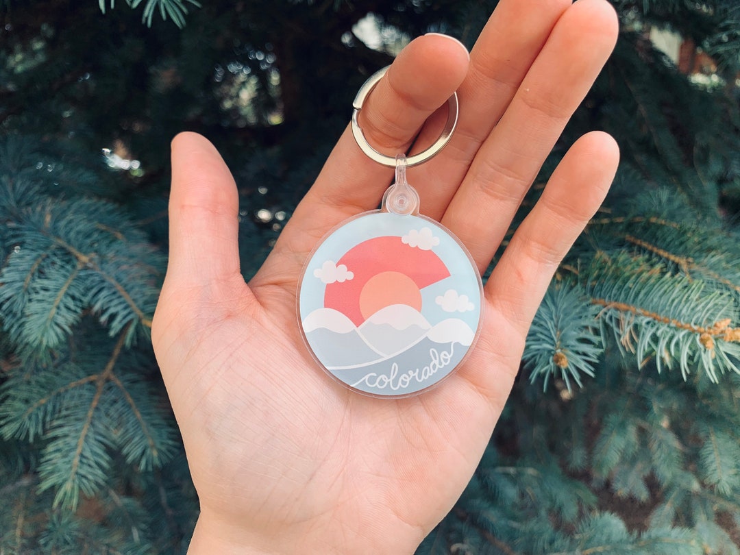 Colorado Acrylic Keychain/travel Gift/ Colorado Souvenir - Etsy