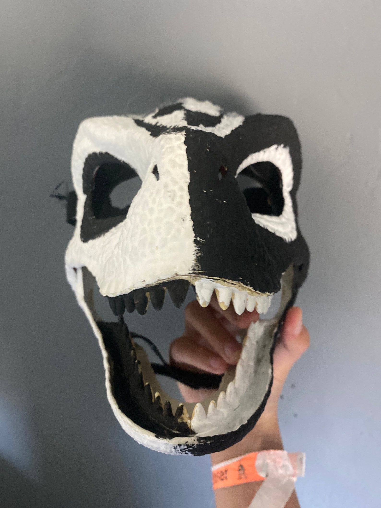 Raptor Mask B&W Furry | Etsy