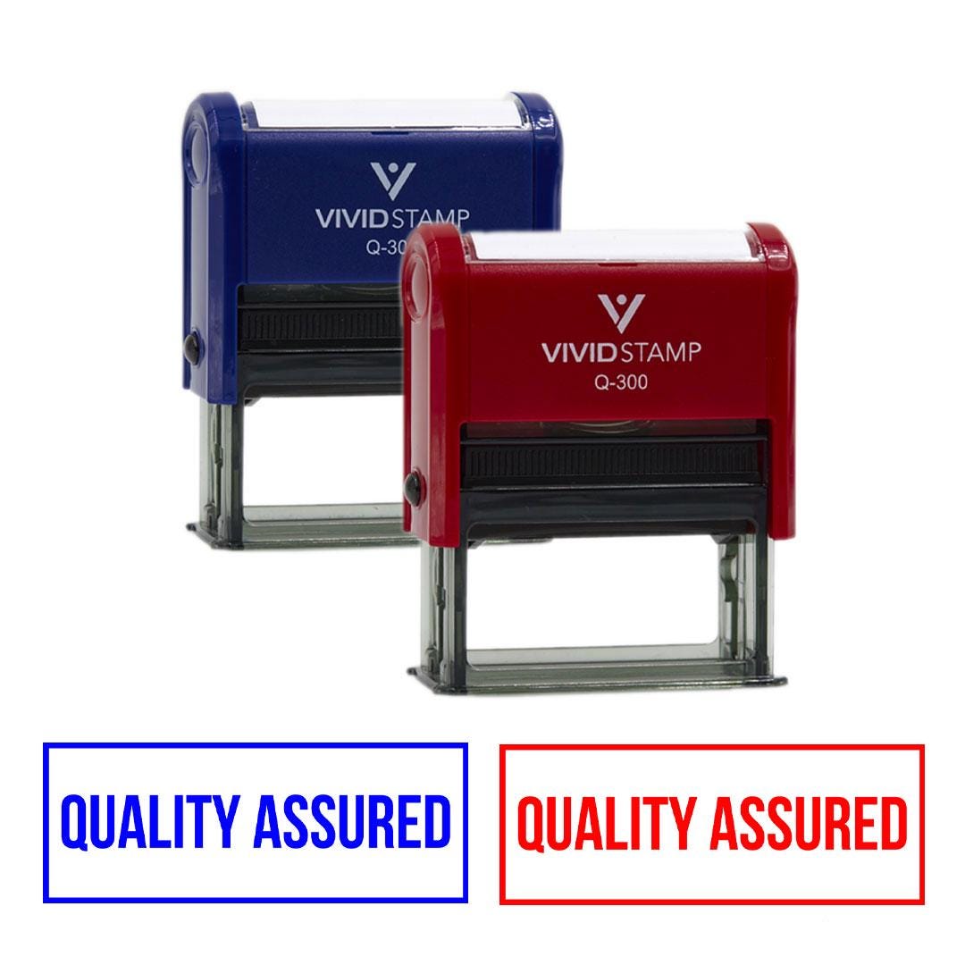 All Quality Quality Assured Self-inking Rubber Stamp | Professional ...