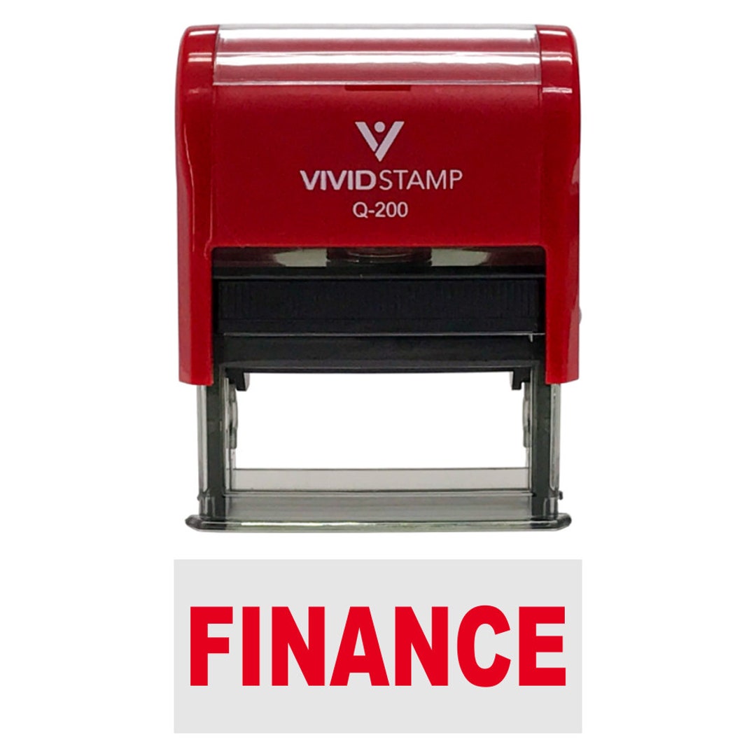 Finance Self-inking Office Rubber Stamp - Etsy