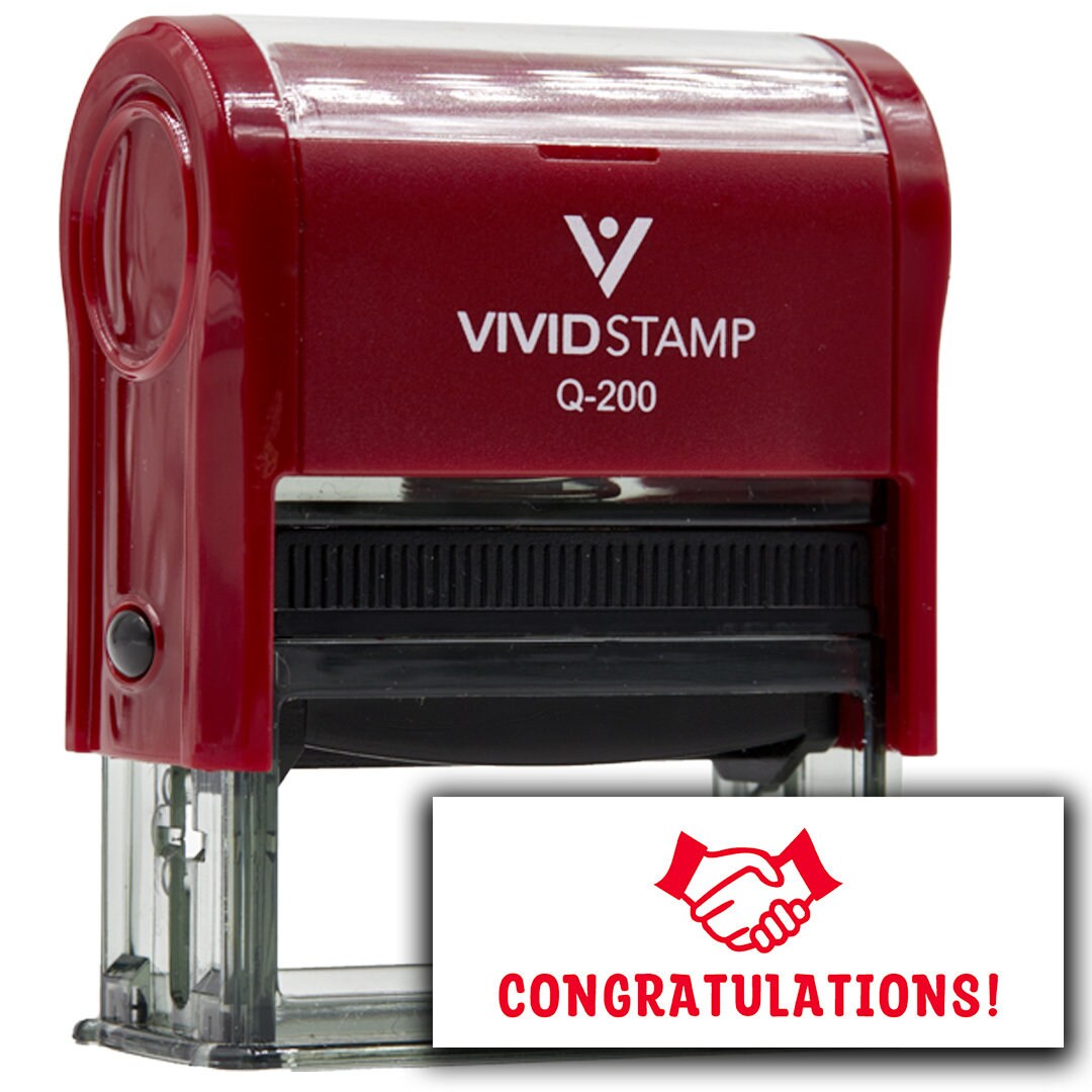 Vivid Stamp Congratulations! Stamps for Grading Self-inking Rubber ...