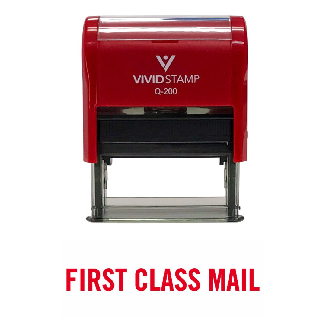 Basic First Class Mail Self Inking Rubber Stamp - Etsy