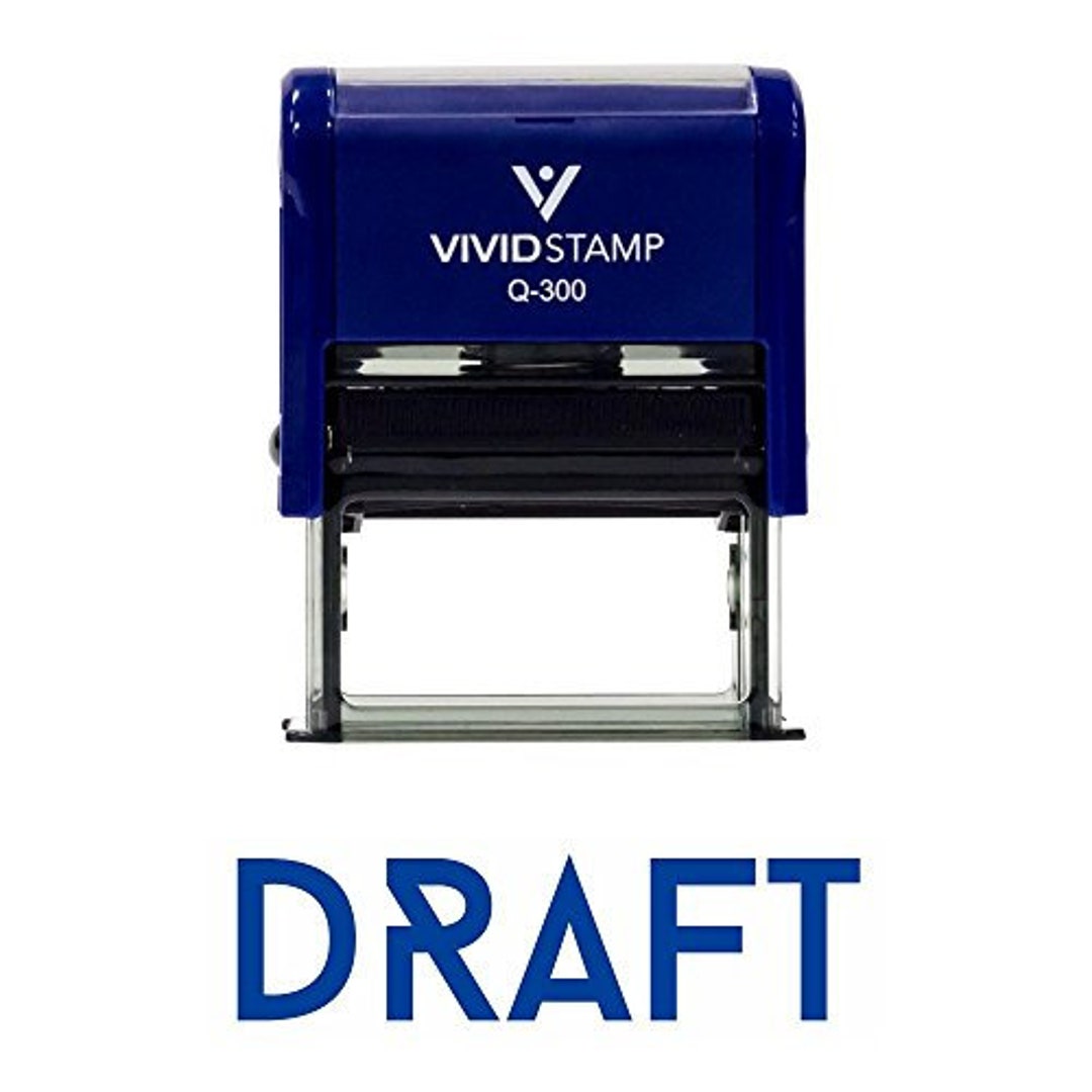 Draft Office Self-inking Office Rubber Stamp - Etsy
