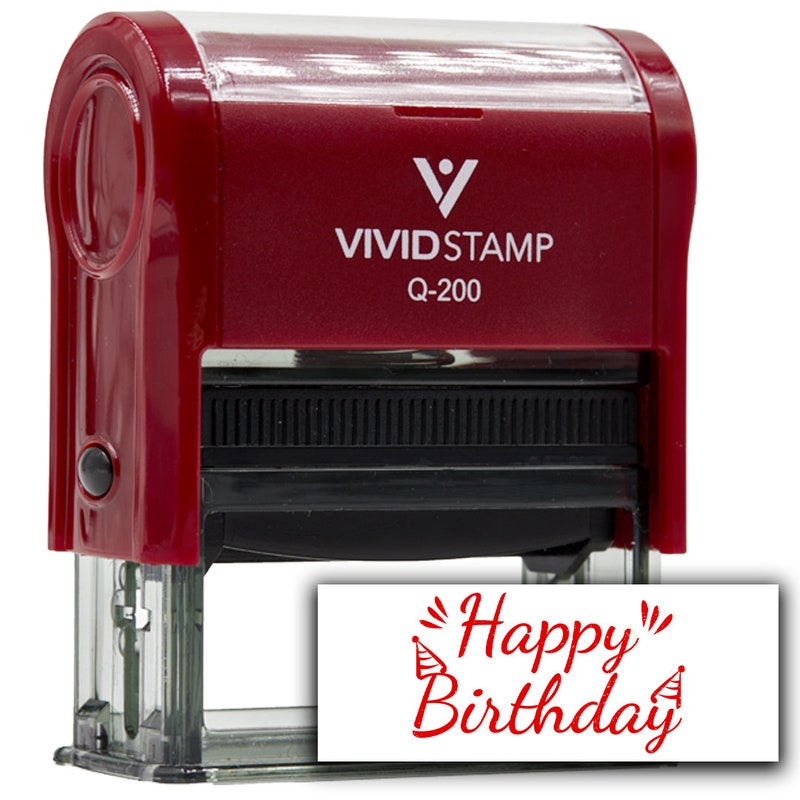 Happy Birthday Stamp - Etsy