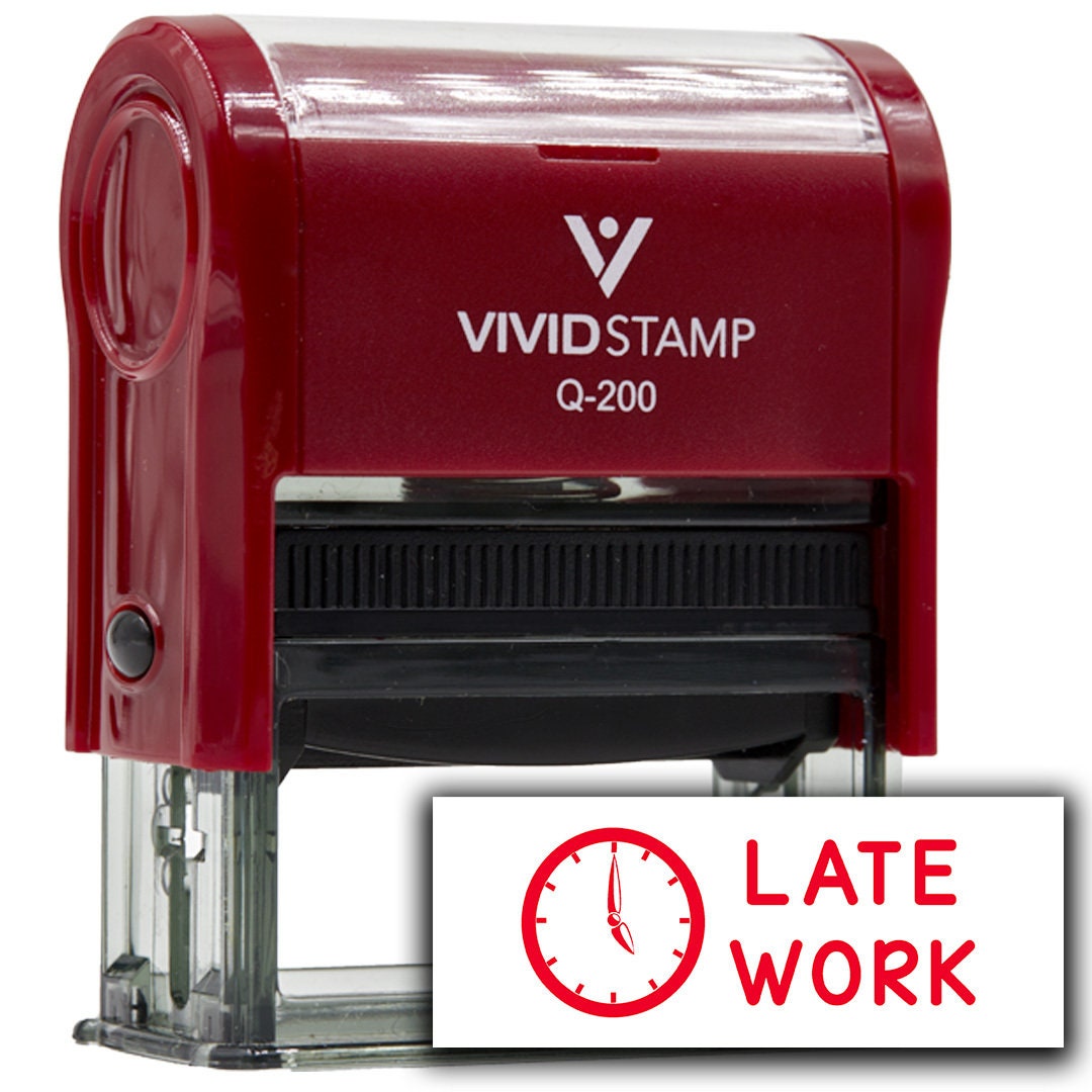 Vivid Stamp Late Work Stamps for Grading Self-inking Rubber Stamps - Etsy