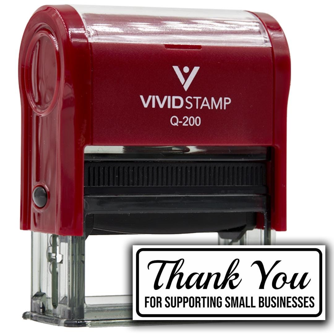 All Quality Thank You for Supporting Small Businesses Self-inking ...