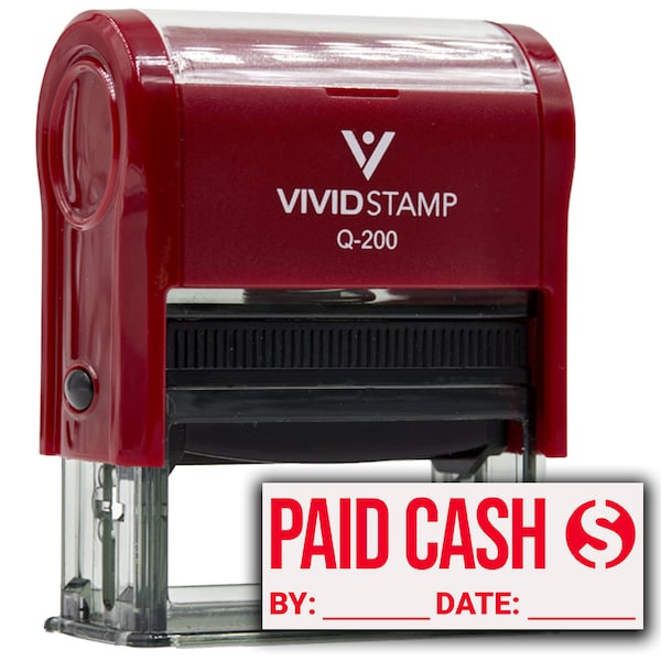 Paid Stamp With Date - Etsy