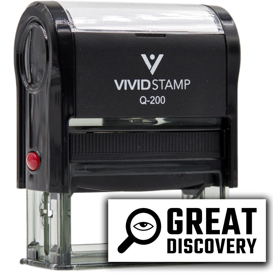 Vivid Stamp Great Discovery Teacher Feedback Self-inking Rubber Stamps ...