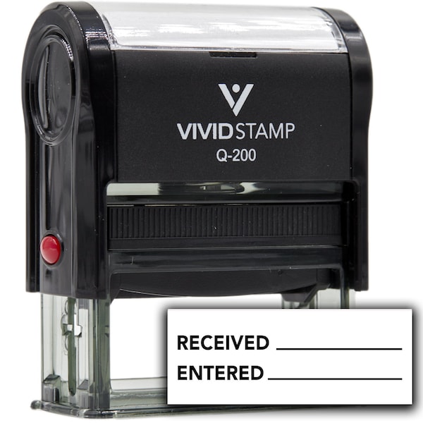 Self Inking Entered Stamp - Etsy