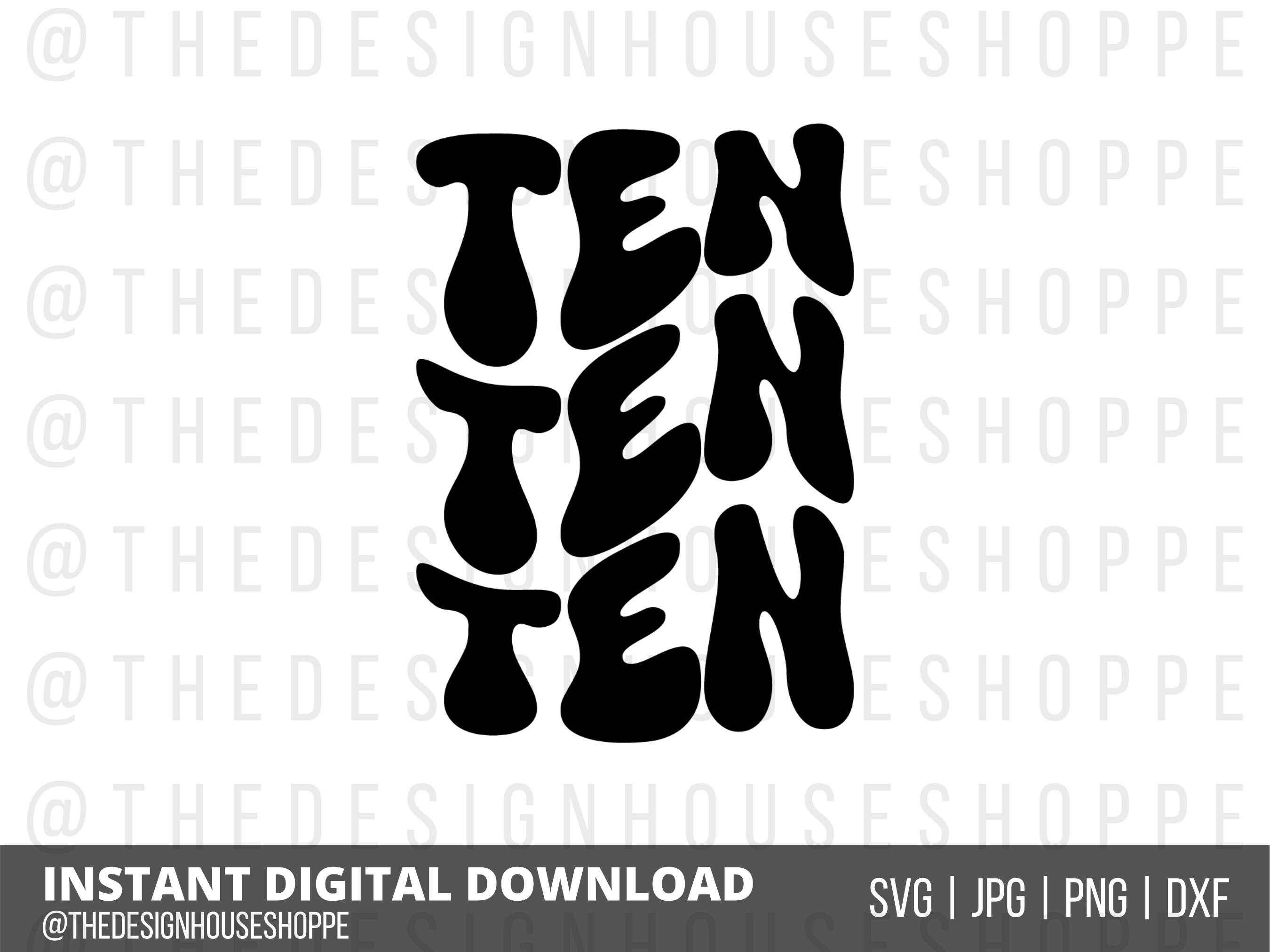 Ten Svg, Boys Birthday Svg, Girls Birthday Svg, I Am 10 Svg, 10th ...