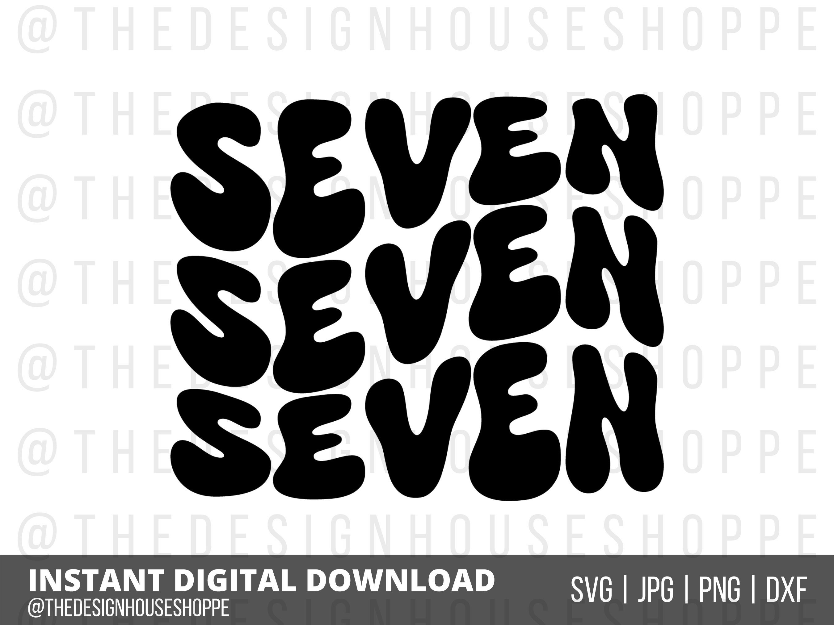 Seven Svg, Boys Birthday Svg, Girls Birthday Svg, I Am 7 Svg, 7th ...