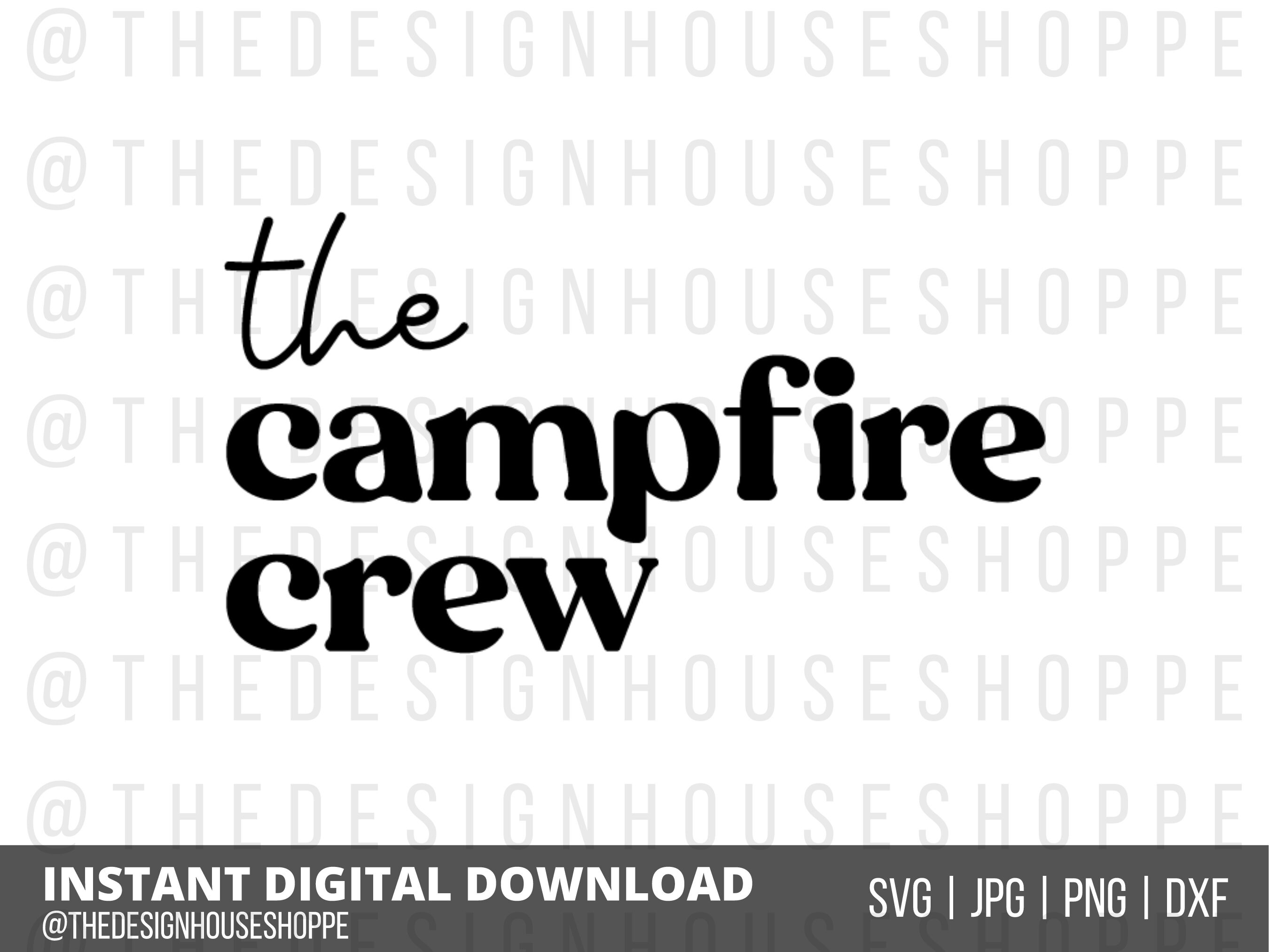 The Campfire Crew Svg, Fall Svg, Fall Y'all Svg, Freezing Season ...