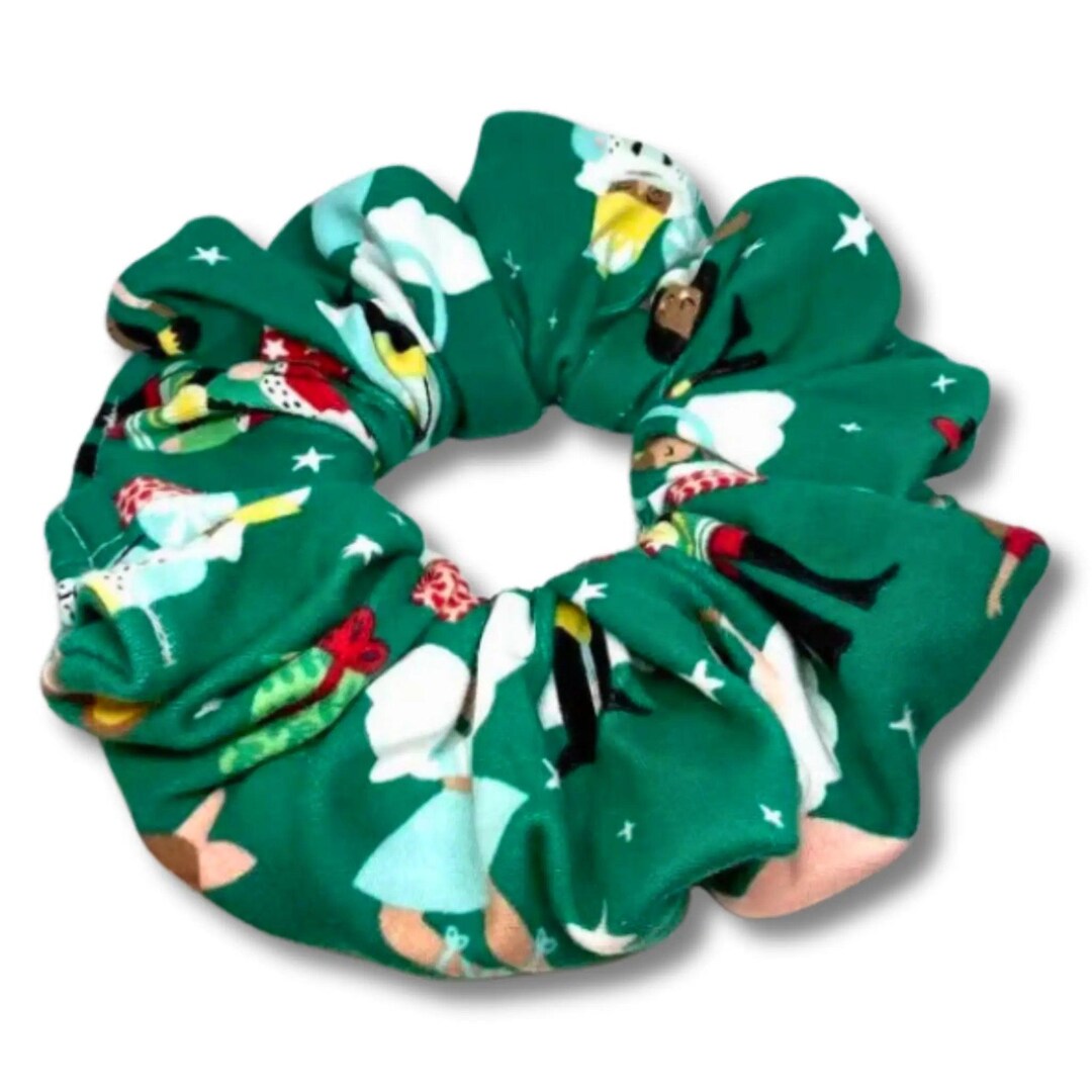 Green Nutcracker Christmas Scrunchie - Etsy