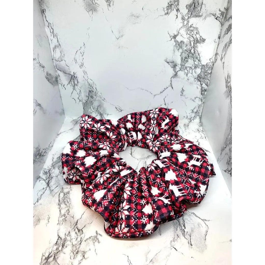 Buffalo Ugly Sweater Christmas Bullet Scrunchie - Etsy