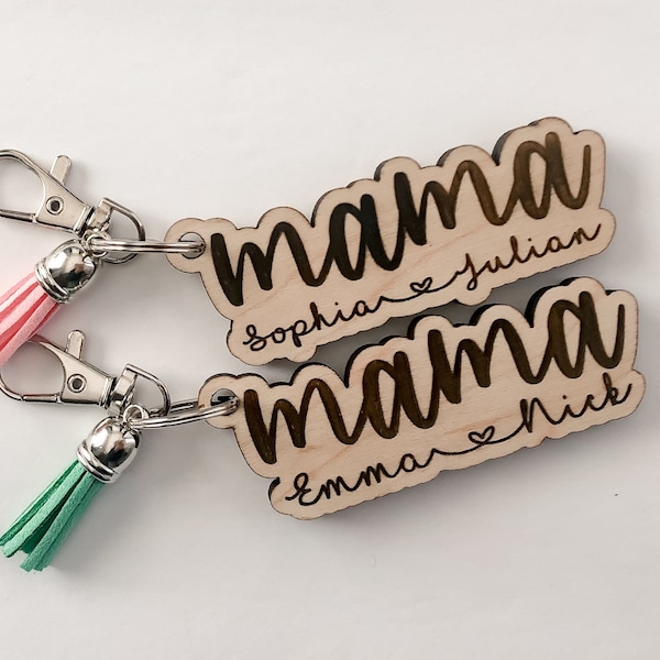 Mama Keychain - Etsy