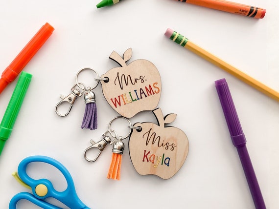 Personalized Teacher Keychain Teacher Appreciation Gift - Etsy