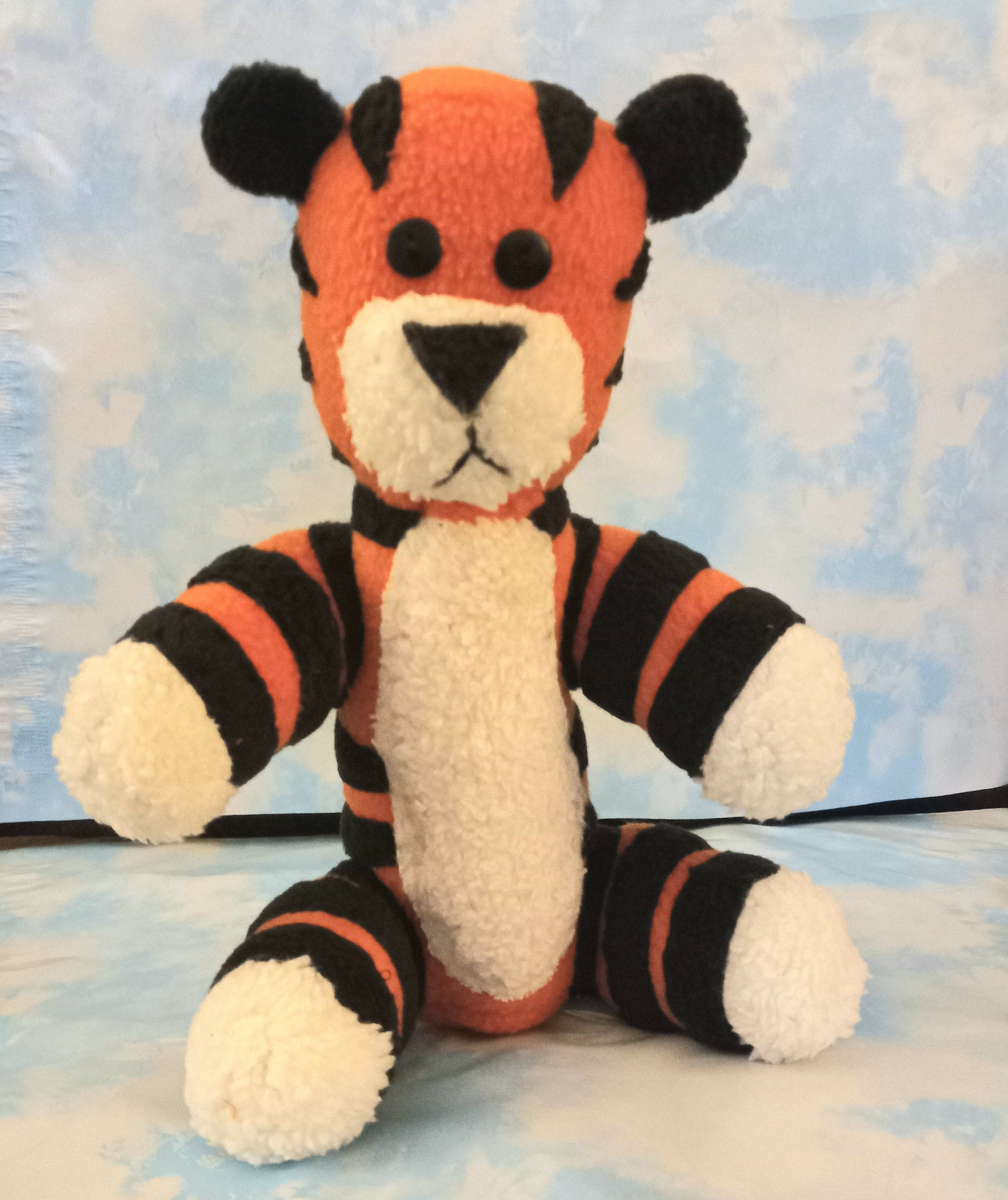 Hand Sewn Mini Stuffed Hobbes 10" Plush Tiger - Etsy