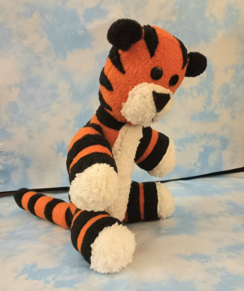 Hand Sewn Mini Stuffed Hobbes 10" Plush Tiger - Etsy