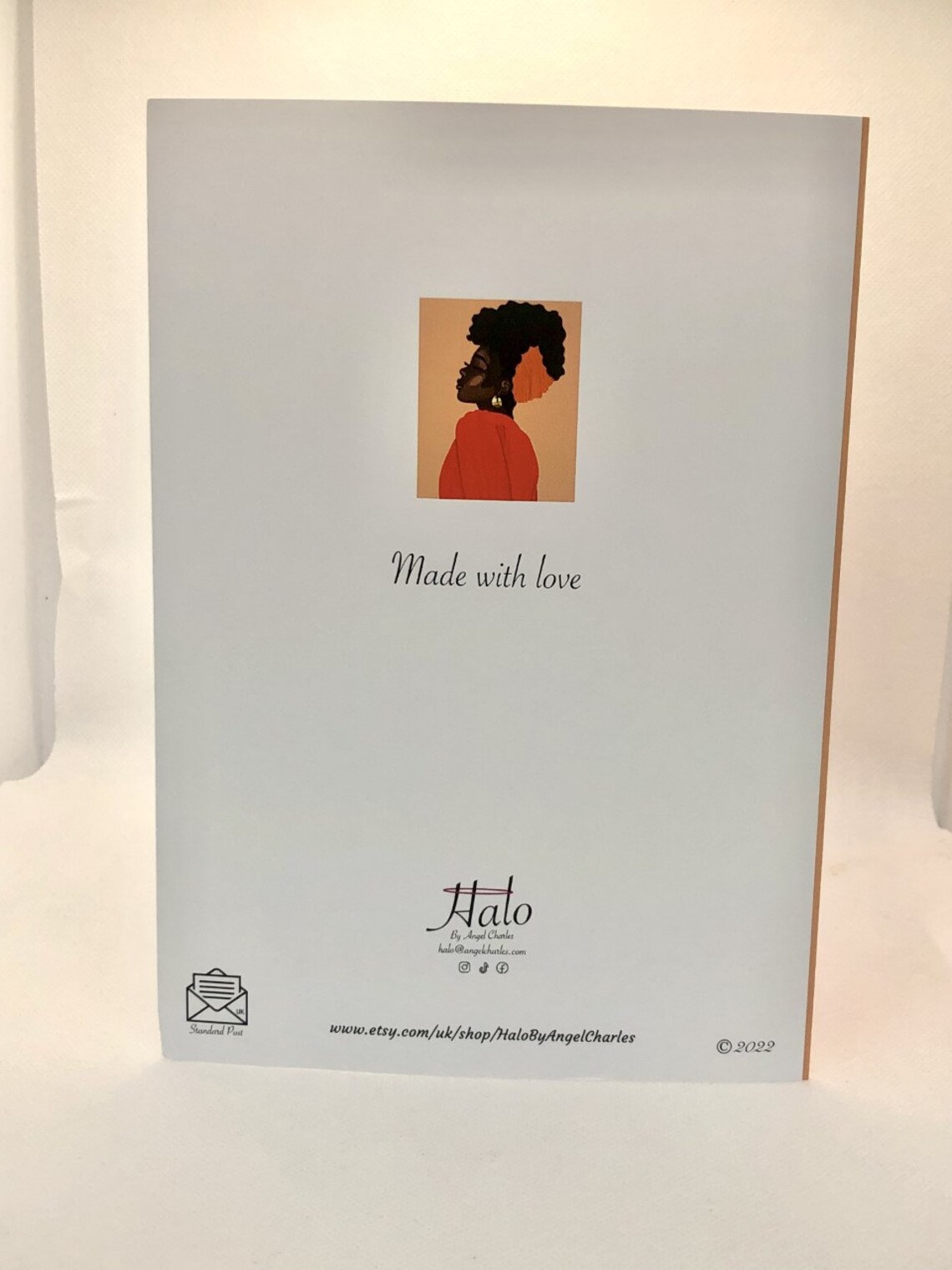 Black Female Greeting Card 15 X 21cm - Etsy
