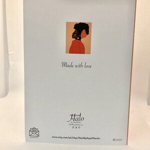 Black Female Greeting Card 15 X 21cm - Etsy