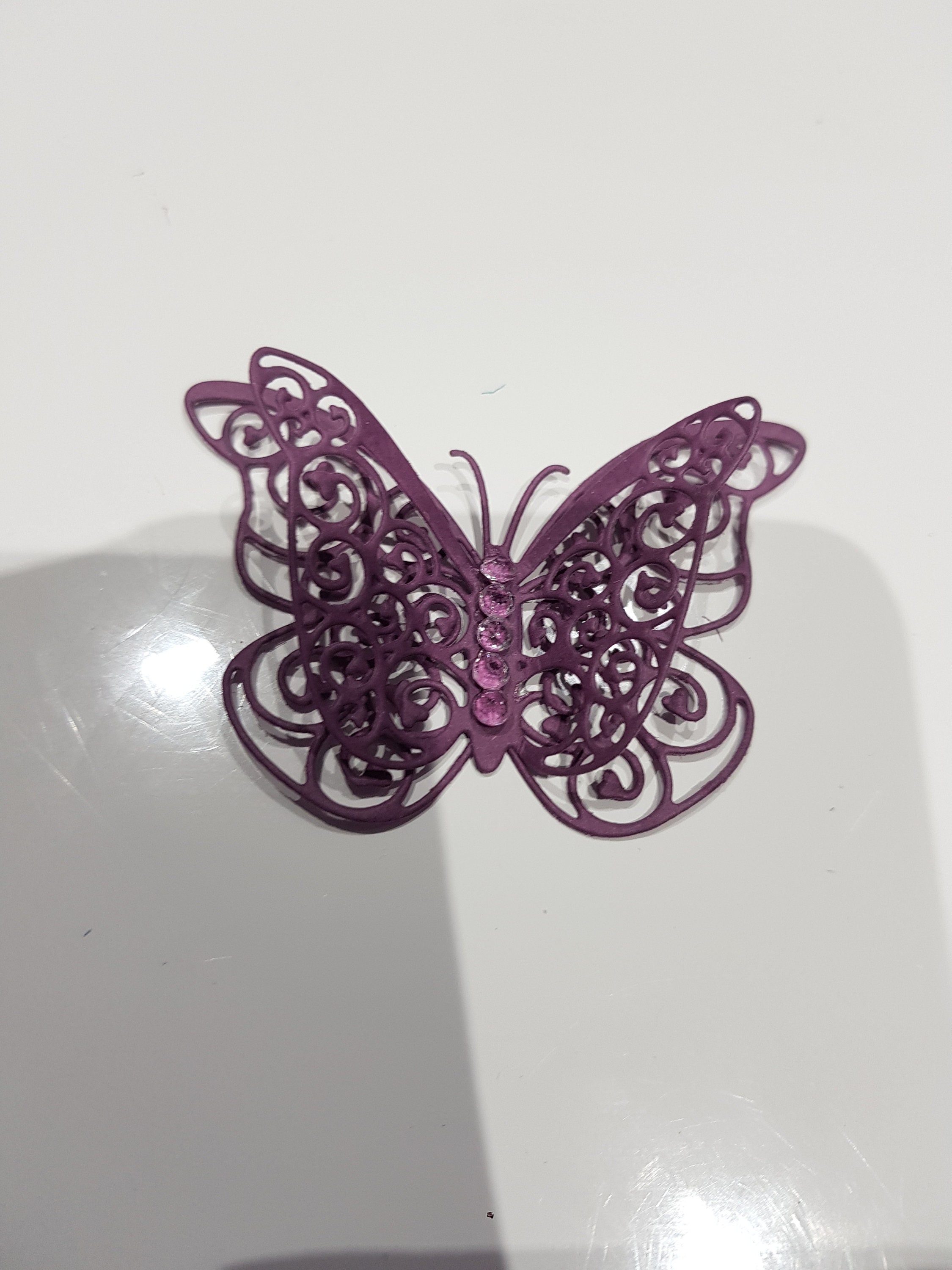 12 Handmade Double Winged Butterfly Embellishments for - Etsy