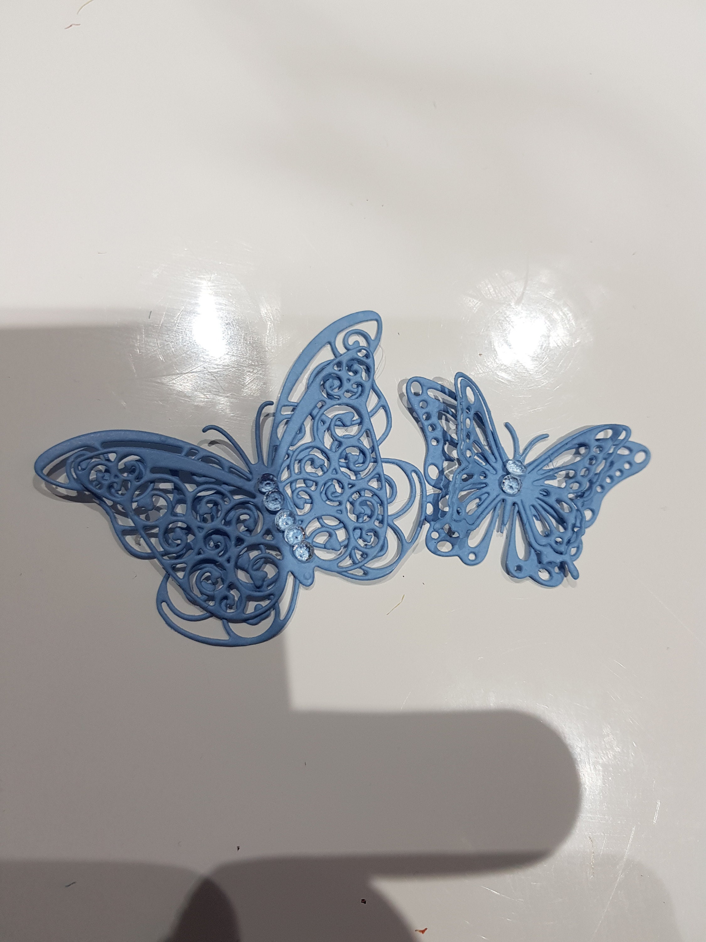 12 Handmade Double Winged Butterfly Embellishments for - Etsy