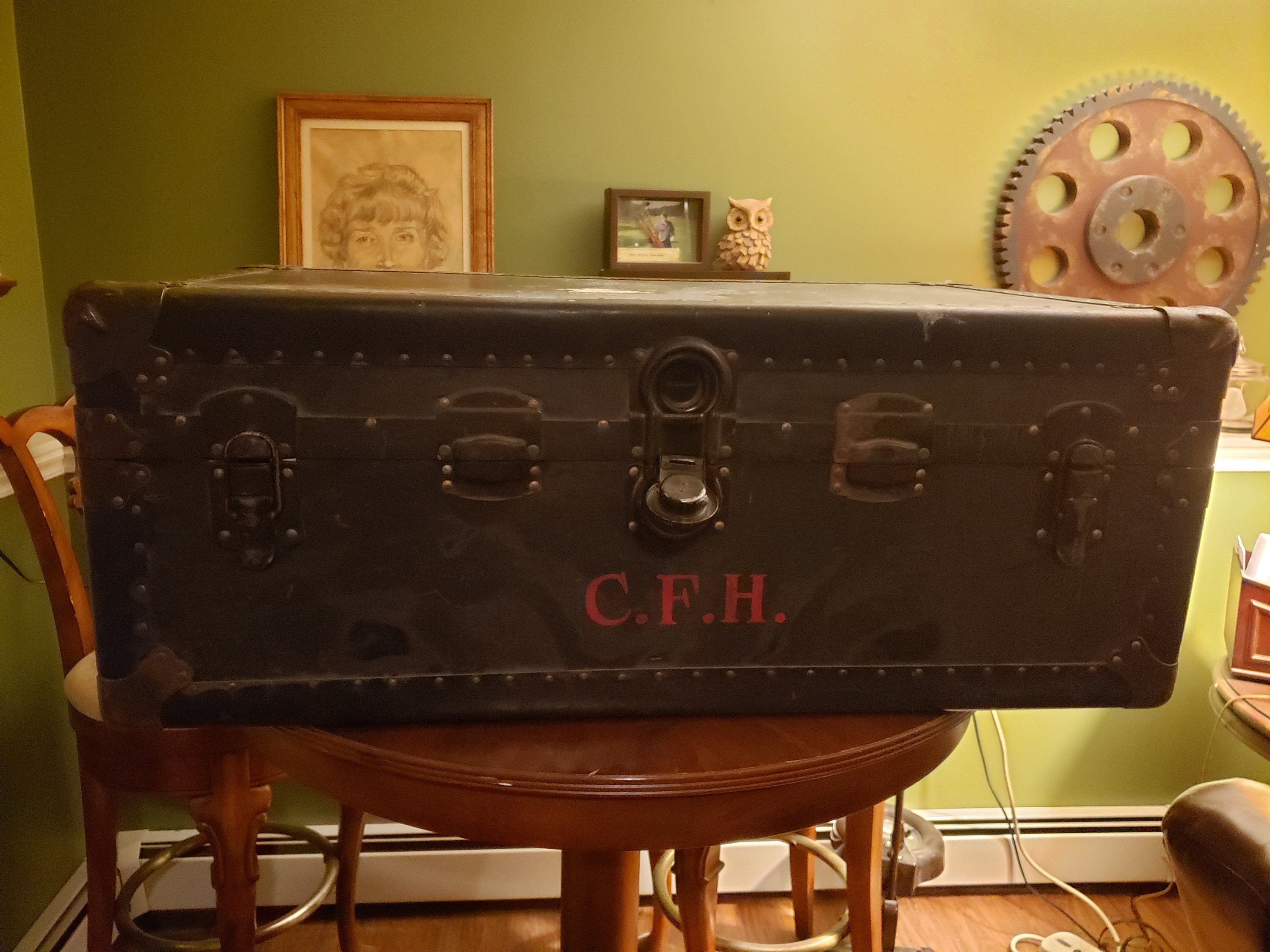 Vintage WWII Trunk - Etsy