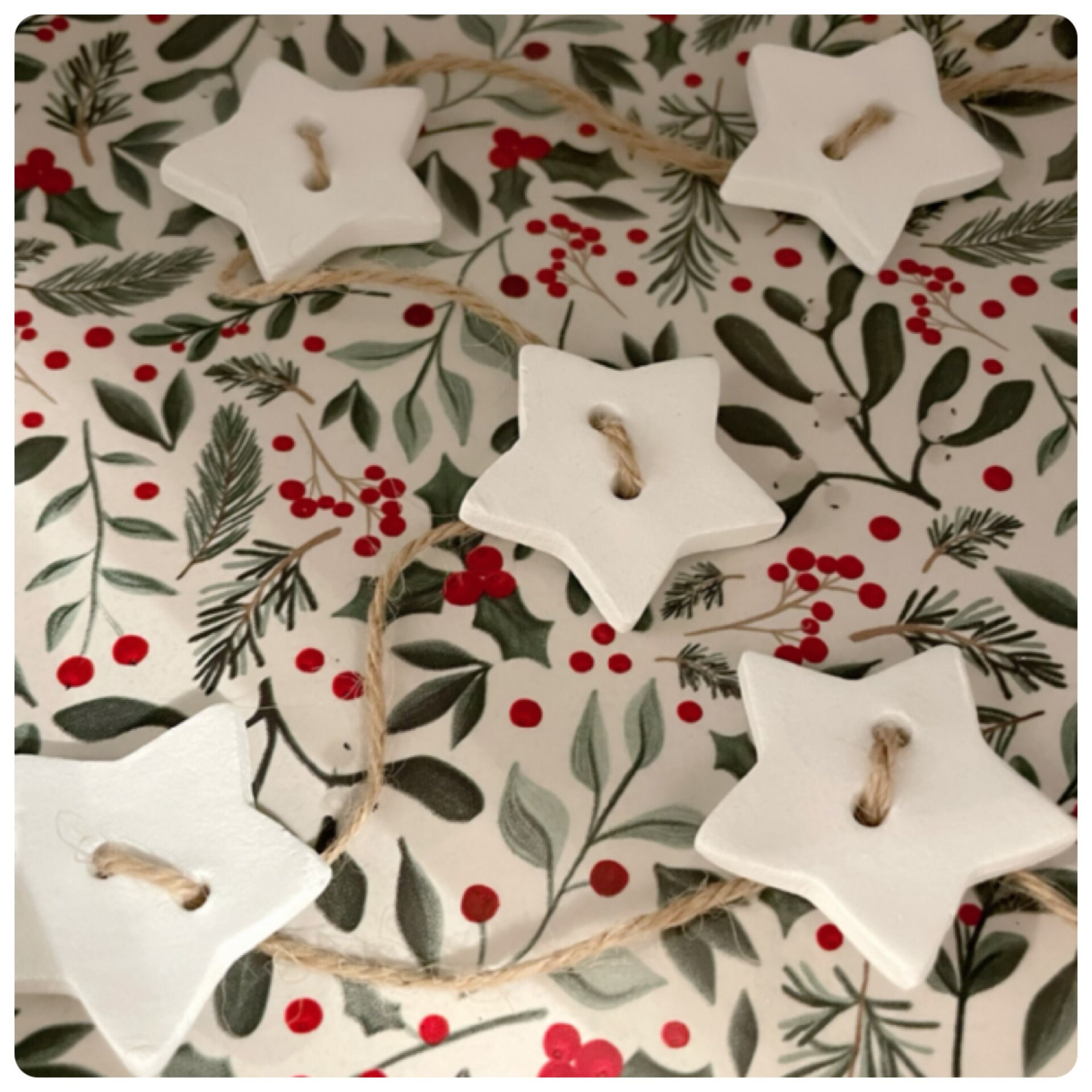 Rustic Clay Star Garland - Etsy