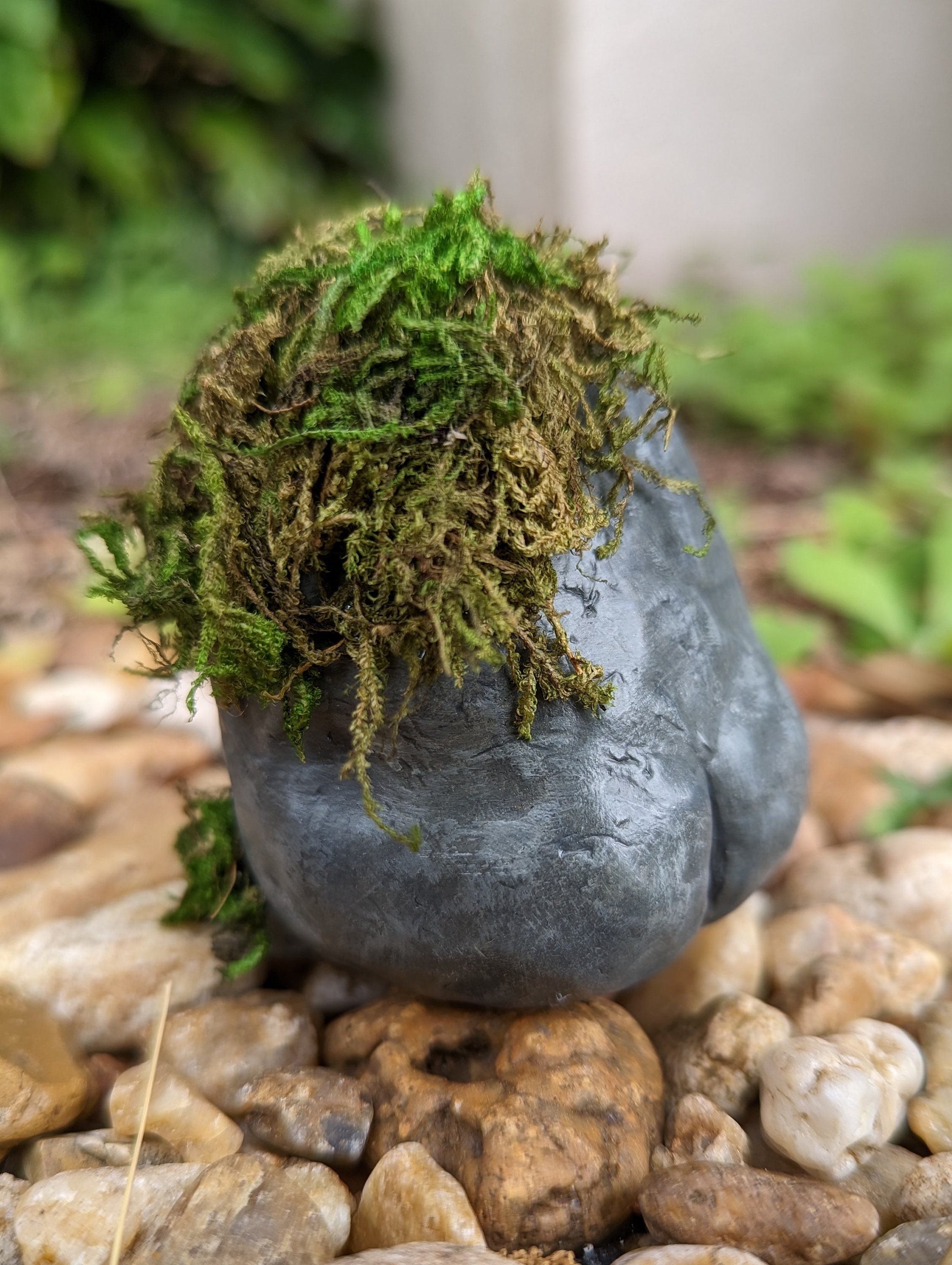Mossy Rock Friend Cottagecore Polymer Clay Sculpture - Etsy