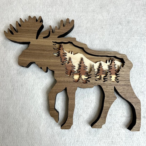 Moose Wall Art - Etsy