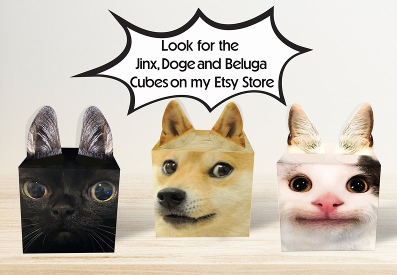 Big Floppa Box Papercraft Template. Party Favor Box. Gift. - Etsy Australia