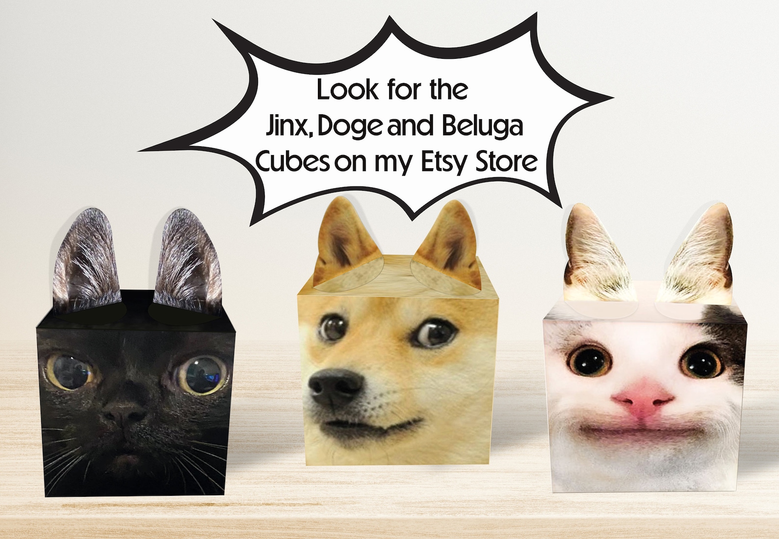 Plantilla Big Floppa Cube Papercraft Versión 2. DIY Lowpoly - Etsy México