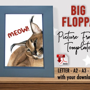 Big Floppa Photo Frame Printable. Big Floppa Picture Frame - Etsy
