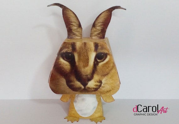 Big Floppa Papercraft Template. DIY Lowpoly Toy. 3D Origami | Etsy