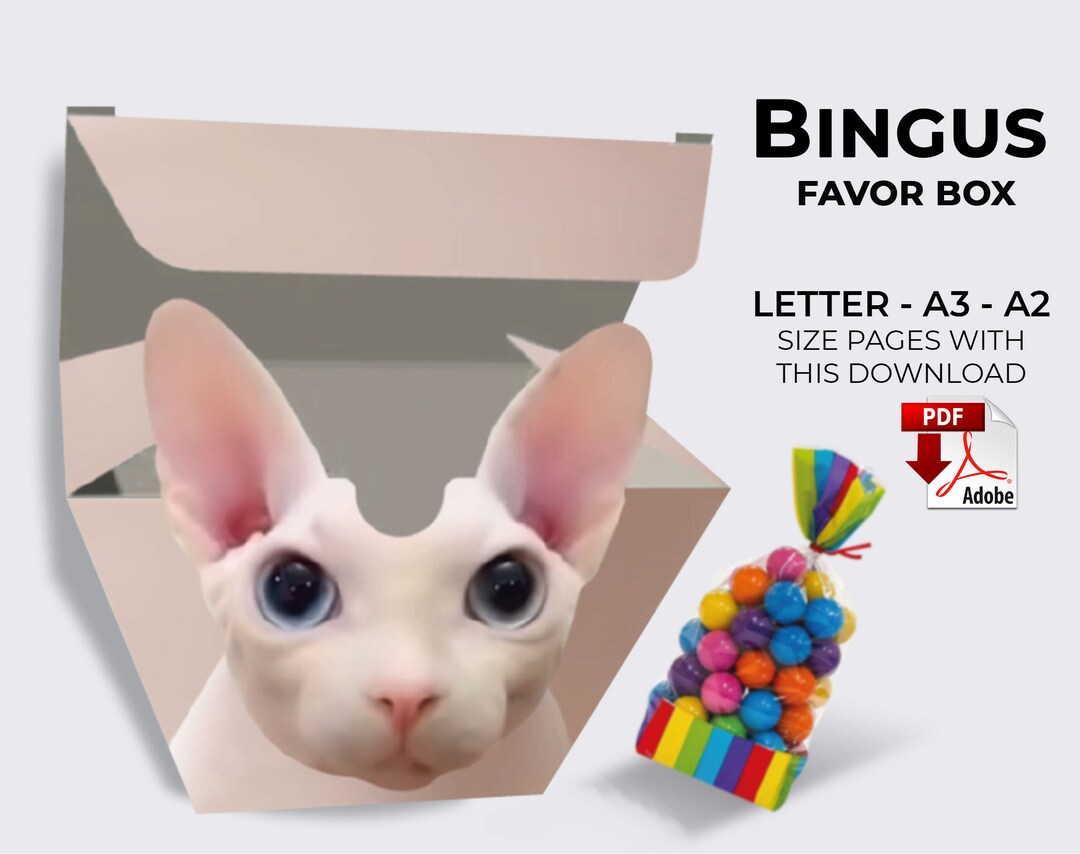 Bingus Trapezoid Favor Box Template. DIY Lowpoly Box - Etsy UK