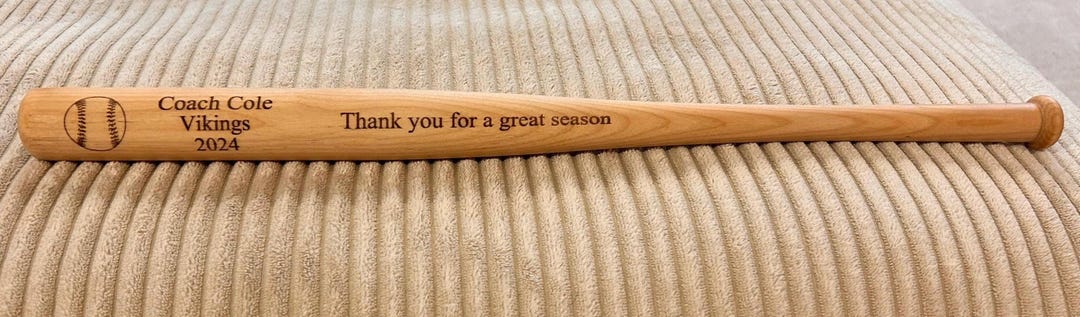 Mini Baseball Bat, Custom Baseball Bat, Custom Coaches Gift, Baseball ...
