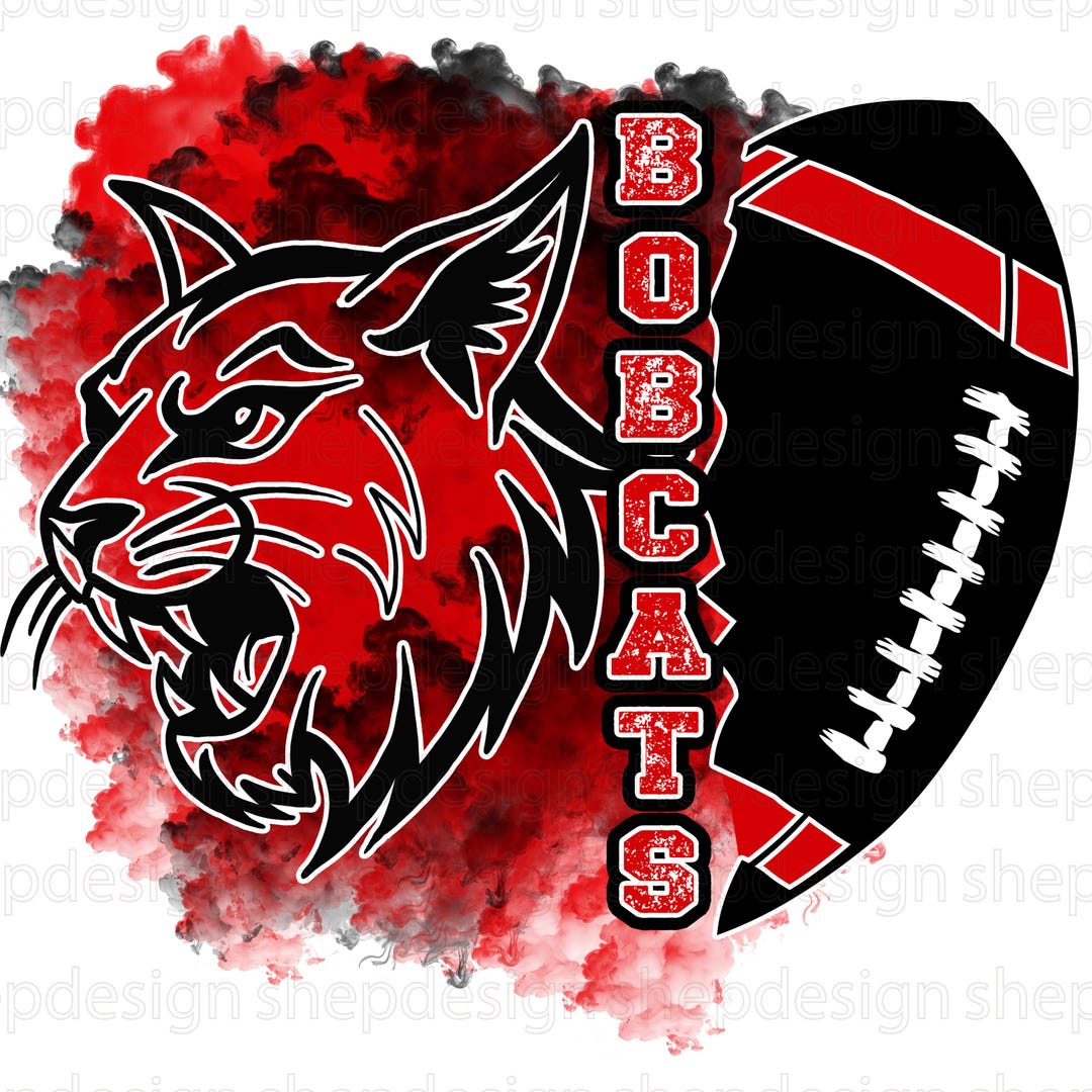 Bobcats Football PNG Digital Download for Sublimation, DTF, or Screen ...