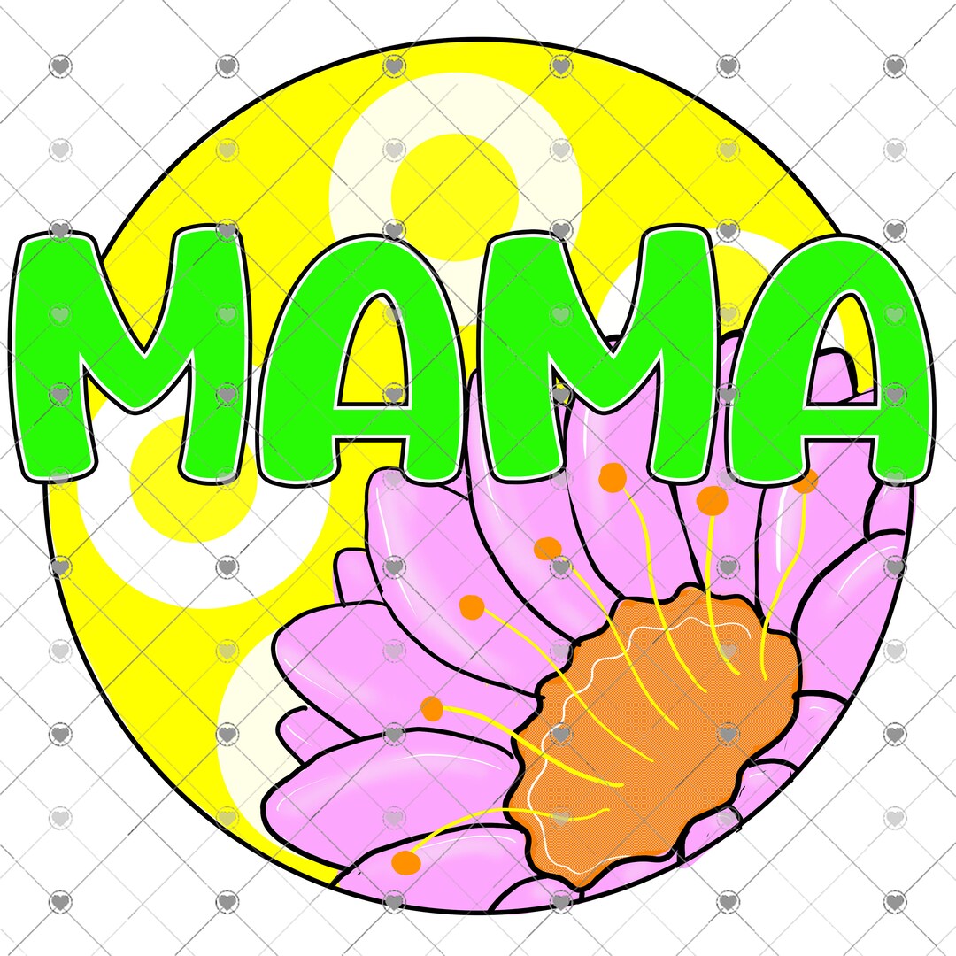 Mama PNG Digital Download Graphic, Transparent Background - Etsy