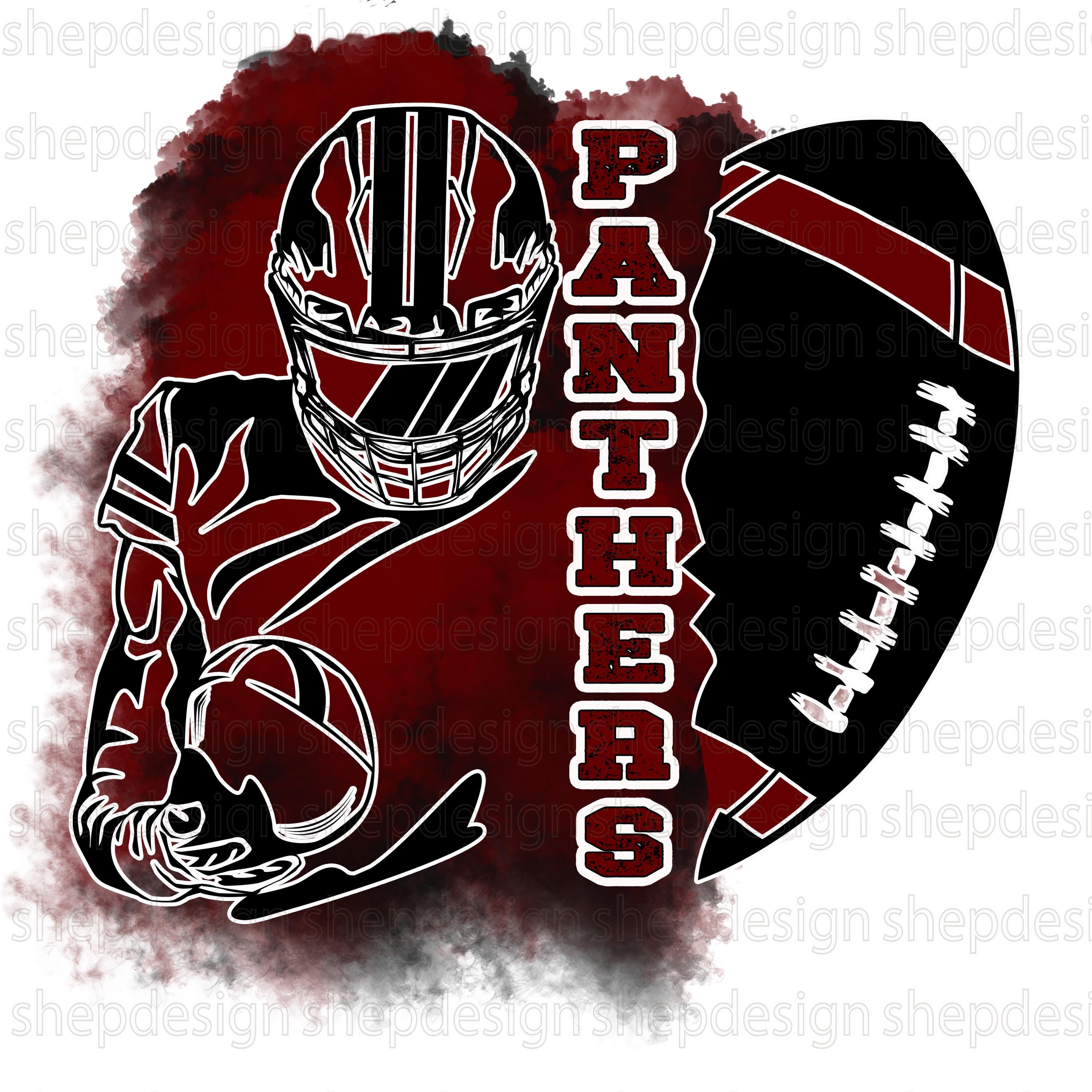 Panthers Footballpng Digital Download for Sublimation, DTF, or Screen ...