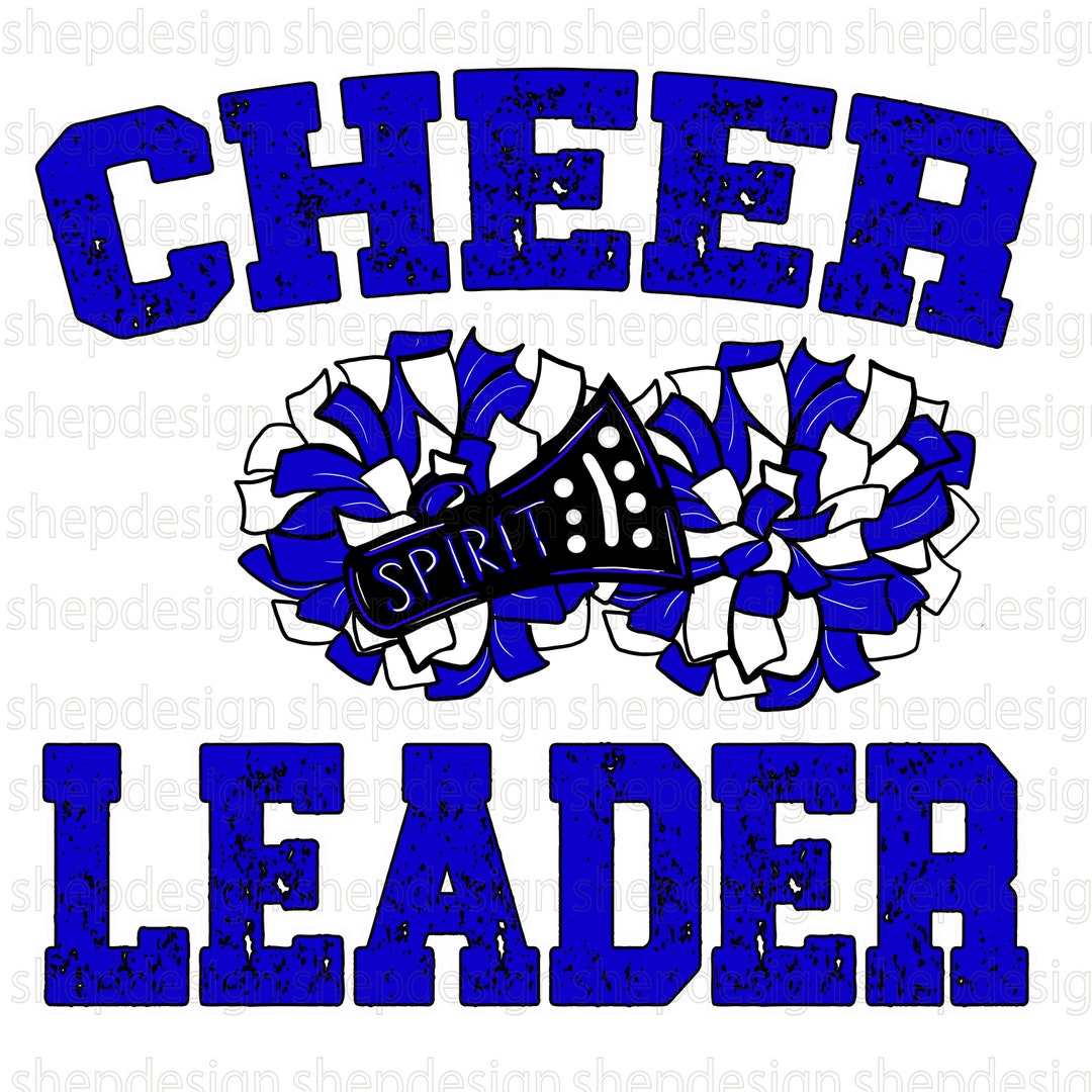Cheer PNG, Blue Cheerleader, High Quality 300 DPI Blue Cheerleader PNG ...