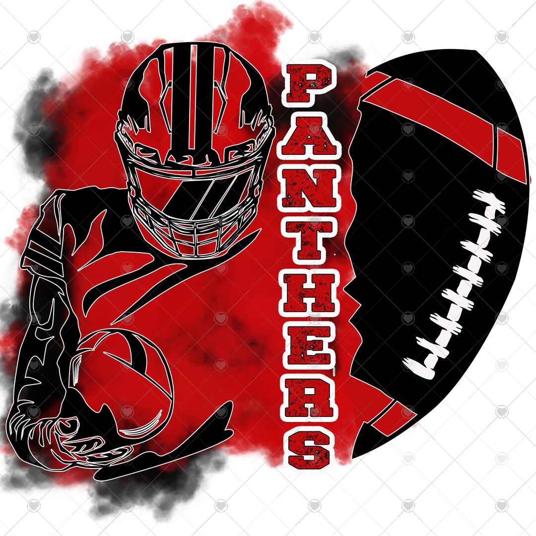 Panthers Football PNG Digital Download for Sublimation, DTF, or Screen ...