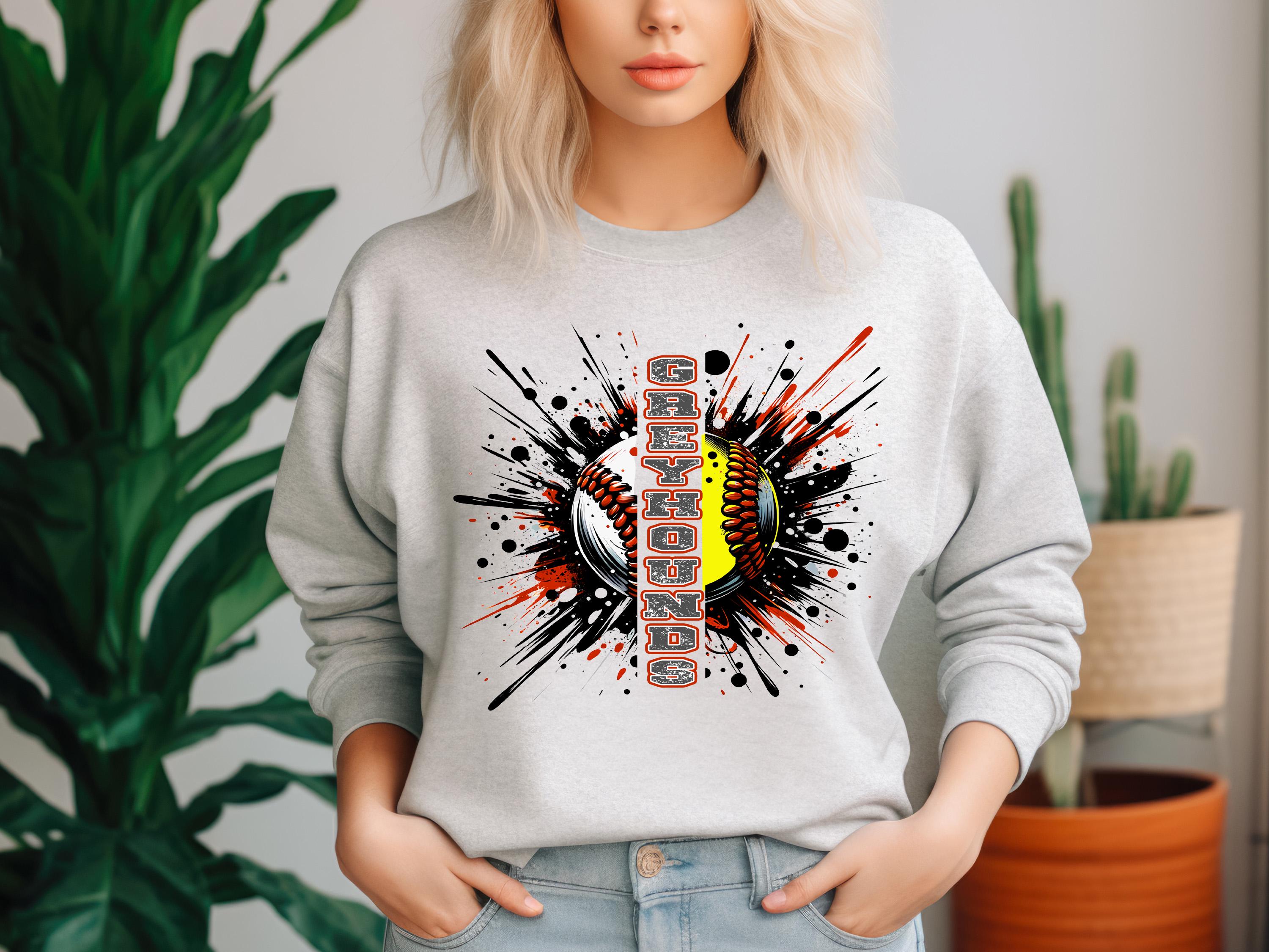 Greyhound Split Softball/baseball PNG High Quality Digital Download ...